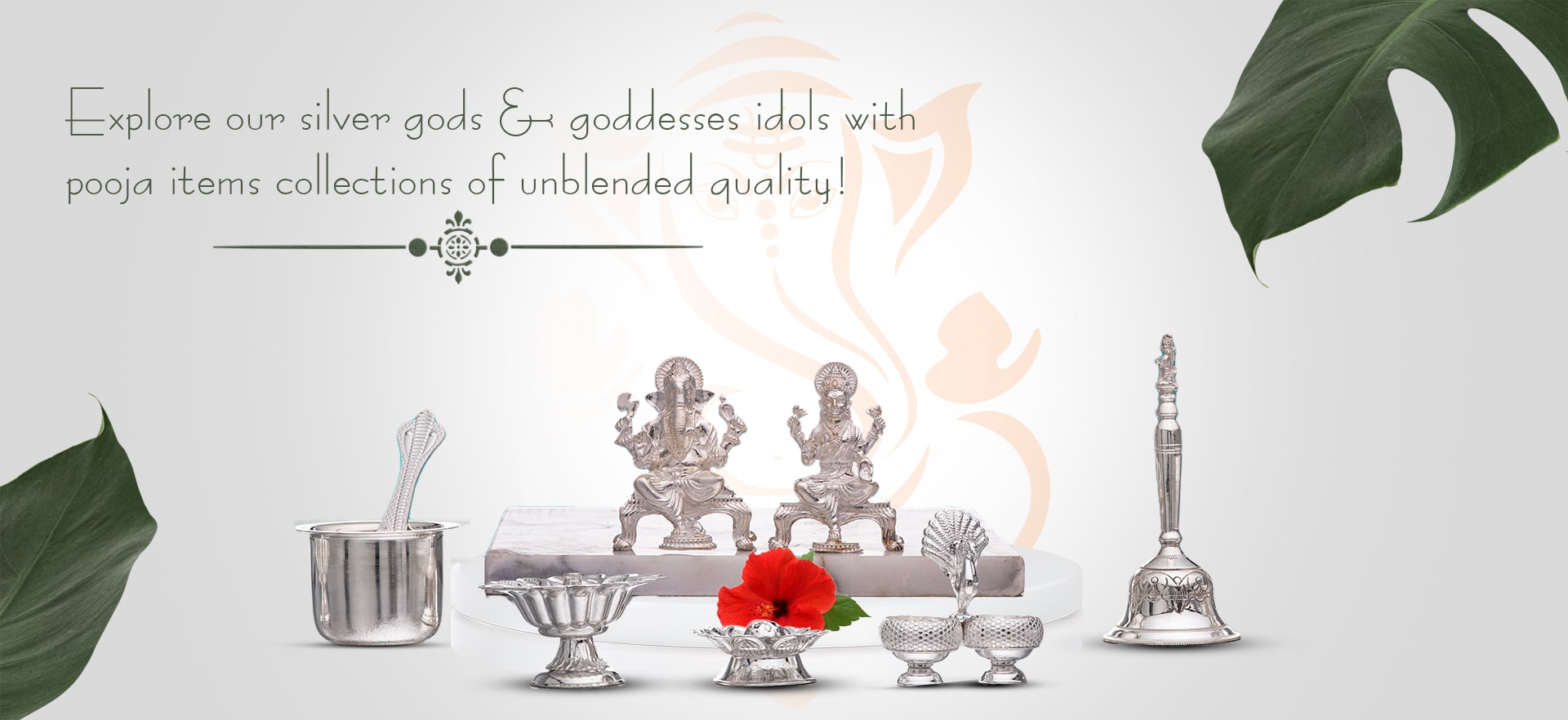 Pooja Set - Silver